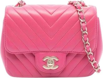Chanel Sac bandouli&egrave;re vintage Pre-owned - Femme - Pre-owned - Rose - Taille: ONE Size