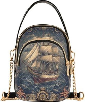 Mnsruu Sac à bandoulière pour femme - Style vintage - Avec sangle réglable