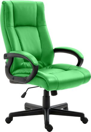 Clp B&uuml;rostuhl ergonomisch mit Rollen und H&ouml;henverstellung, Chefsessel h&ouml;henverstellbar und Wippfunktion, r&uuml;ckenschonend, Drehstuhl Sparta, Farbe:gr&uuml;n