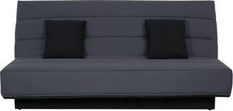 Les Tendances Banquette BZ 140x190 - Tissu gris - MELISSA