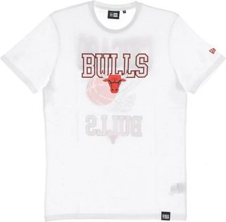 New Era Chicago Bulls Basketball Hoop Grafik Tee - - Sport - Herren - Wei&szlig; - XL
