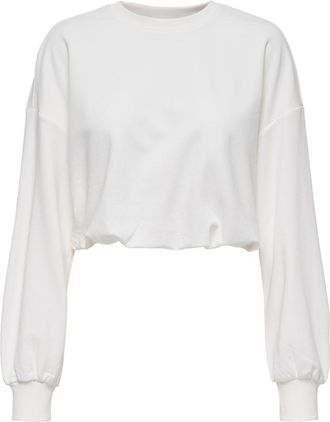Only Damen Onlbolette L/S Short O-Neck Ub Oy SWT, Cloud Dancer, 42