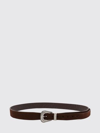 Brunello Cucinelli Ceinture en veau velours avec boucle