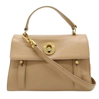 Saint Laurent Sac &agrave; main vintage Pre-owned - Femme - Pre-owned - Beige - Taille: ONE Size