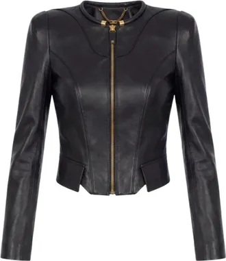 Elisabetta Franchi Damen, Jacken, Schwarzk, MGr&ouml;&szlig;e