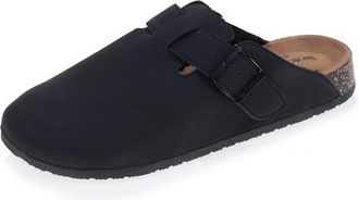 Isotoner Sabots Homme Semelle Extra-Flex, légers, Patch Talon Confort, 42 EU, Noir