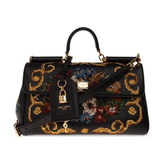 Dolce & Gabbana Sac en cuir My Sicily - Femme - Sacs - Brun - Taille: ONE Size
