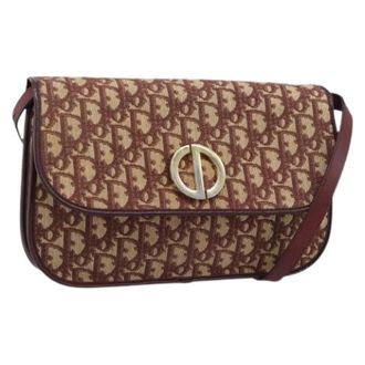 Dior Pre-owned Trotter Canvas Shoulder Bag - - Pre-owned - Damen - Braun - ONE SIZE