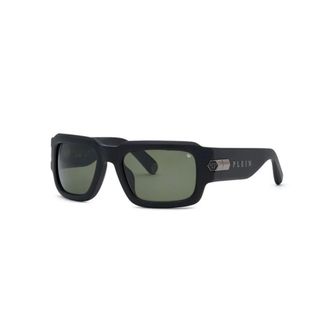 Philipp Plein Homme, Accessoires, Noir, Taille: 56 MM Spp182M 0703 Lunettes de soleil