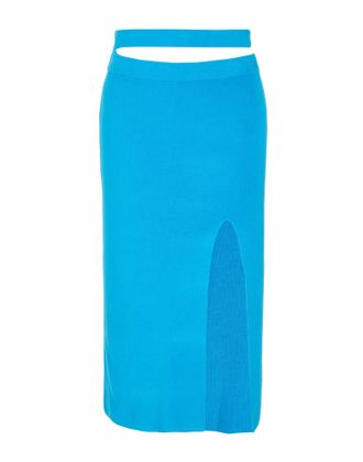 8 by YOOX VISCOSE BLEND KNIT MIDI SKIRT