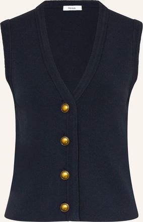 Reiss Reiss Strickweste Gaia blau