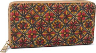 styleBREAKER Portemonnaie Kork Geldb&ouml;rse mit buntem Muster Print