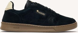 Faguo Baskets en cuir nubuck noir