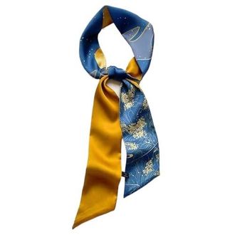 Generico &Eacute;charpe longue en soie pour femme, ch&acirc;le et couvre-chef imprim&eacute; &agrave; la mode, Color8, taille unique