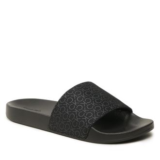 Calvin Klein Pantoletten Calvin Klein Pool Slide Mono HM0HM00963 Schwarz