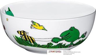 WMF Janosch Kindergeschirr Kinder-Müslischale 13,8 cm, Porzellan, spülmaschinengeeignet, farb- und lebensmittelecht