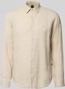 Boss Orange by Hugo Boss Regular Fit Freizeithemd aus reinem Leinen Modell RELEGANT