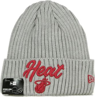 New Era Miami Heat NBA Entwurf Beanie - - Accessories - Herren - Grau - ONE SIZE