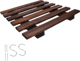 Hemoton 1 Satz Hängende Blumentopfregal hängende Wandpflanzgefäße für den Außenbereich Rack drinnen Gitter über Blumentopfregal für den Innenbereich Wandmonta