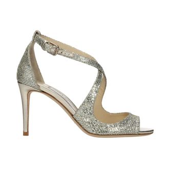Jimmy Choo London Femme, Chaussures, Jaune, Taille: 36 1/2 EU Sandales &agrave; talons aiguilles en plastique