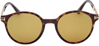 Tom Ford unisex, Accessoires, Brun, Taille: 52 MM Ft1184 Araki Lunettes de soleil