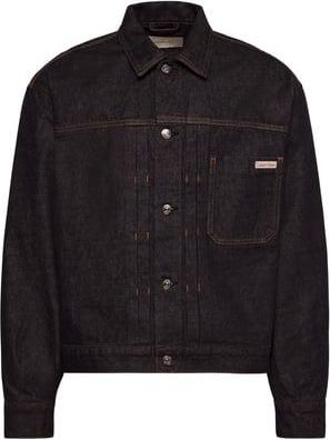 Calvin Klein Veste col classique en denim de coton