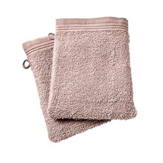 Univers D&eacute;cor Lot de 2 Gants de Toilette &eacute;ponge Spa 15 x 21 cm / 400 GR/m&sup2; (Vieux Rose, Lot de 2 Gants de Toilette Spa 15 x 21 cm)