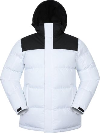 Mountain Warehouse Snow Steppjacke f&uuml;r Herren (Schwarz/Wei&szlig;)