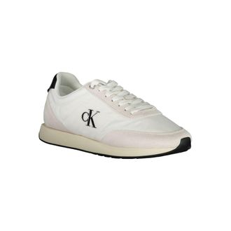 Calvin Klein Logo-Embroidered Sneakers - White