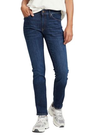 Cross Jeans Damen Jeans ANYA - Slim Fit - Blau - Dark Blue W27-W36 Stretch, Größe:27W / 30L, Farbe:Dark Blue 237