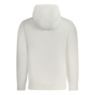 Calvin Klein Logo Print Hoodie - White