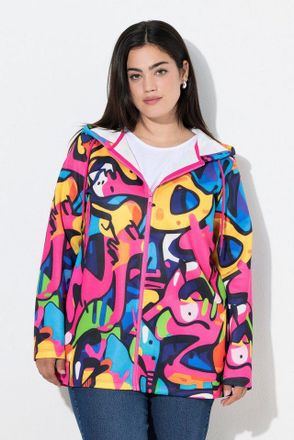 Angel Of Style Sweatjacke Hoodie-Jacke Sweat Alloverdruck Kapuze