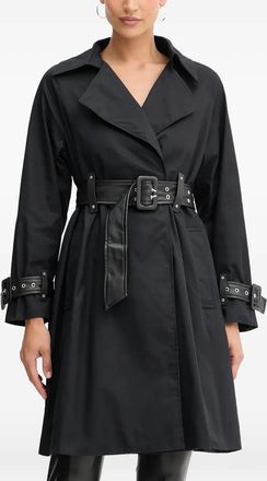 Guess Co belted coat - Noir