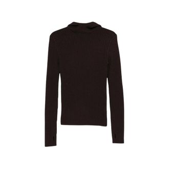 Frankie Shop Larice Kapuzen-Strickoberteil - - Knitwear - Damen - Braun - XS