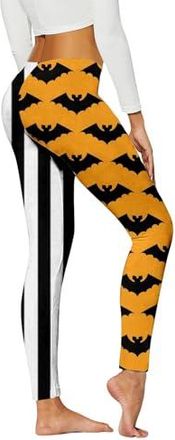 Generic Legging de sport 2026 pour femme - Mode A Halloween - Imprim&eacute; d&eacute;contract&eacute; et confortable - Pour le sport et le yoga, Orange, XXL