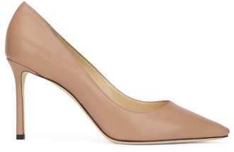 Jimmy Choo London Womens Pumps Romy 85 Ballet Pink Leather Goat