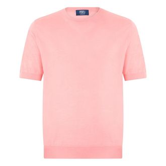 Fedeli Kurzarmpullover - - Knitwear - Herren - Rosa - L