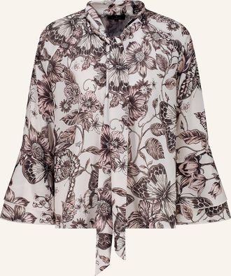 Monari Monari Schluppenbluse Mit Volants beige