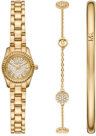 Michael Kors Uhr und Armband Set Lexington Set MK4944SET Goldfarben