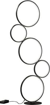 Trio Leuchten LED Stehleuchte Rondo 422610532, Metall schwarz matt, inkl. 36 Watt LED, Fuß Dimmer