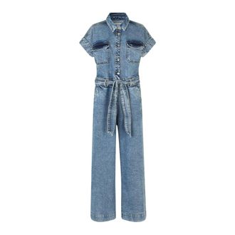 Lollys Laundry Femme, Combinaisons et Ensembles, Bleu, Taille: 36 FR Combinaison en denim avec d&eacute;tails modernes