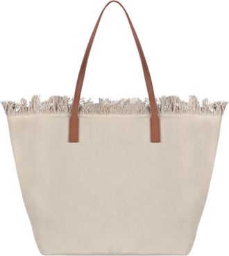 MC2 Saint Barth Femme, Sacs, Beige, Taille: ONE Size City Bag avec Franges