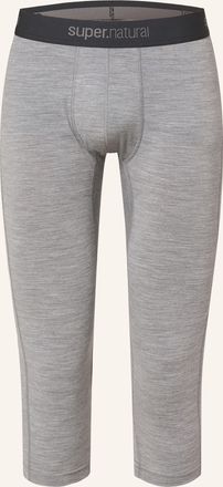 super.natural Funktionsw&auml;sche-Hose tundra175 Mit Verk&uuml;rzter Beinl&auml;nge Und Merinowolle grau