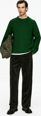 Arket Lockere Cordhose -Gr&uuml;n