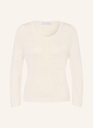 Iris Von Arnim Iris Von Arnim Pullover Dilia Mit Seide Und Leinen weiss