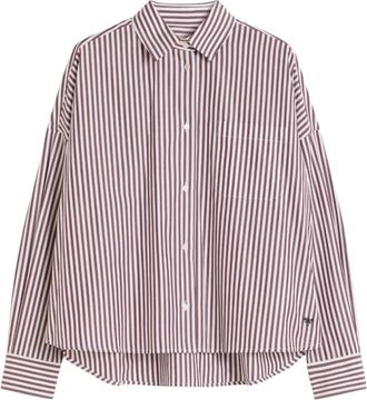 Max Mara Femme, Blouses et Chemises, Multicolore, Taille: 34 FR Oversized Poplin Shirt