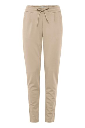 Ichi IHKATE PA2 Damen Sweathose Sweatpants Relaxhose mit Stretch Schmaler Schnitt mit Elastikbund, Gr&ouml;&szlig;e:XL, Farbe:Doeskin (151308)