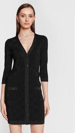 Blugirl Strickkleid RA3105-MA18F Schwarz Slim Fit