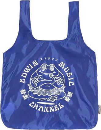 Edwin Femme, Sacs, Bleu, Taille: ONE Size Shopping Bag