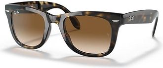 Ray-Ban Wayfarer Folding Classic Sonnenbrillen Hellhavana Fassung Braun Glas 50-22
